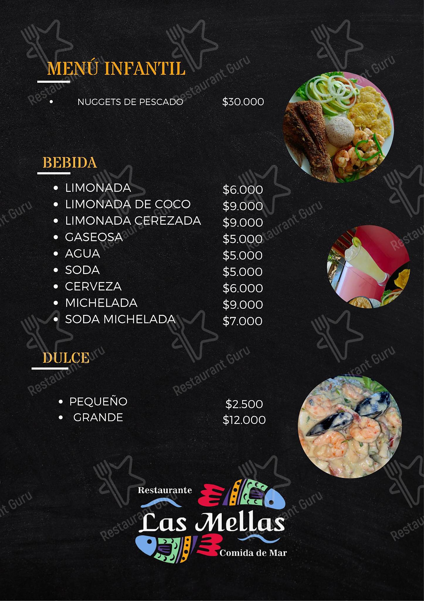 Carta de Restaurante Las Mellas Cartagena, Cartagena, Pasacaballos cra ...