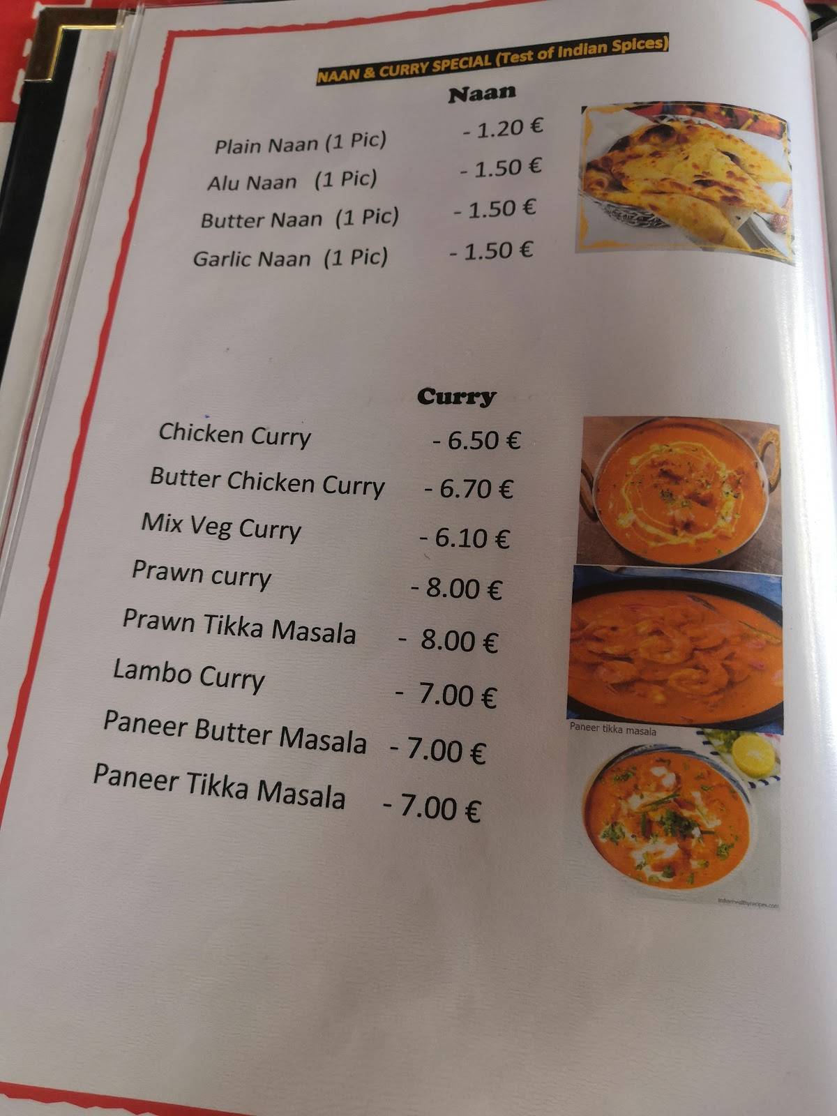 Carta de Restaurante O Farnel, Portugal, Av. da Palmeira