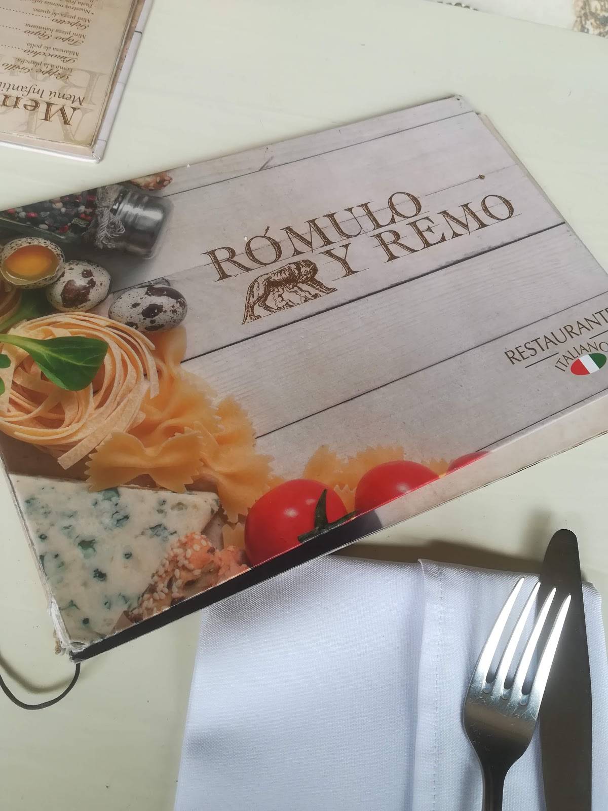 Carta de Restaurante Rómulo y Remo, Bogotá, Cl. 27 # 4 - 49