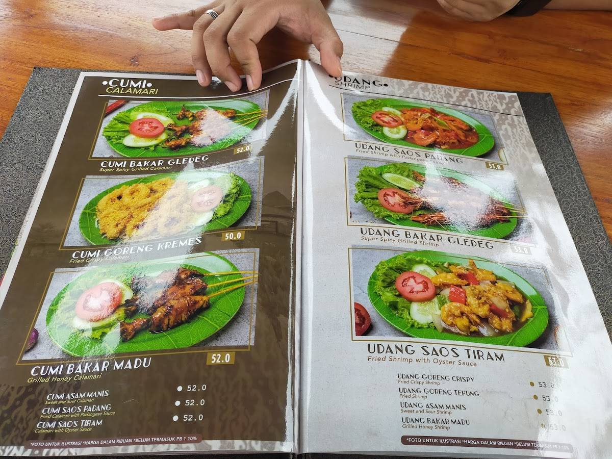 Menu at Restoran Sunda Alam Sari Deltamas restaurant, Bekasi Regency