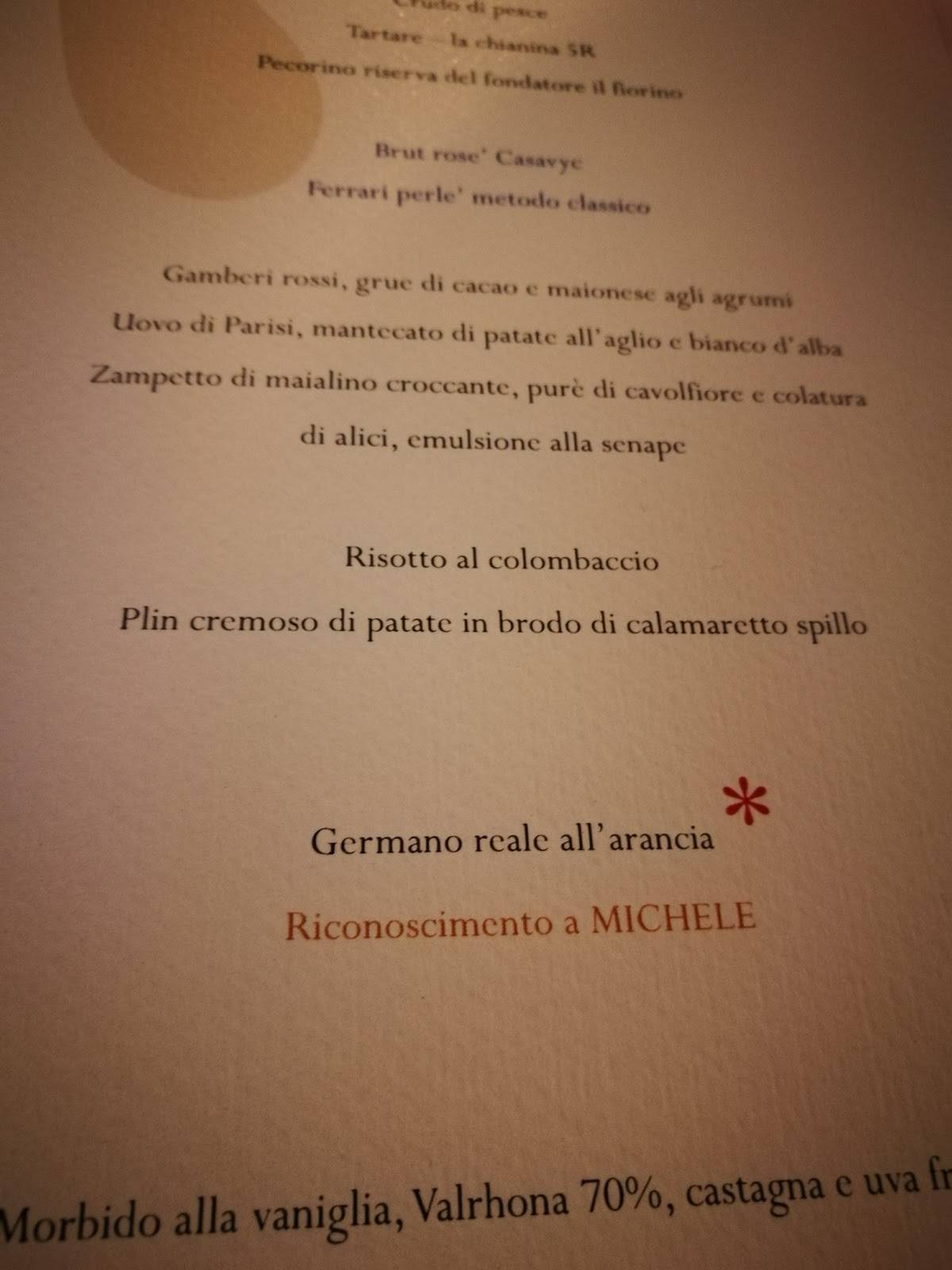 Menu at Ristorante I Due Cippi dal 1976, Saturnia