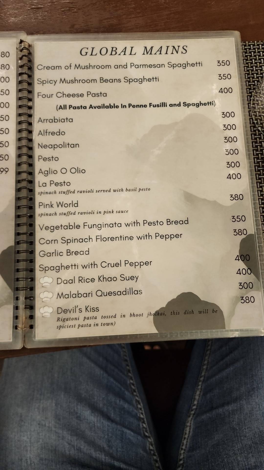 Menu at Rooftop Stories Restro-Cafe, Ahmedabad