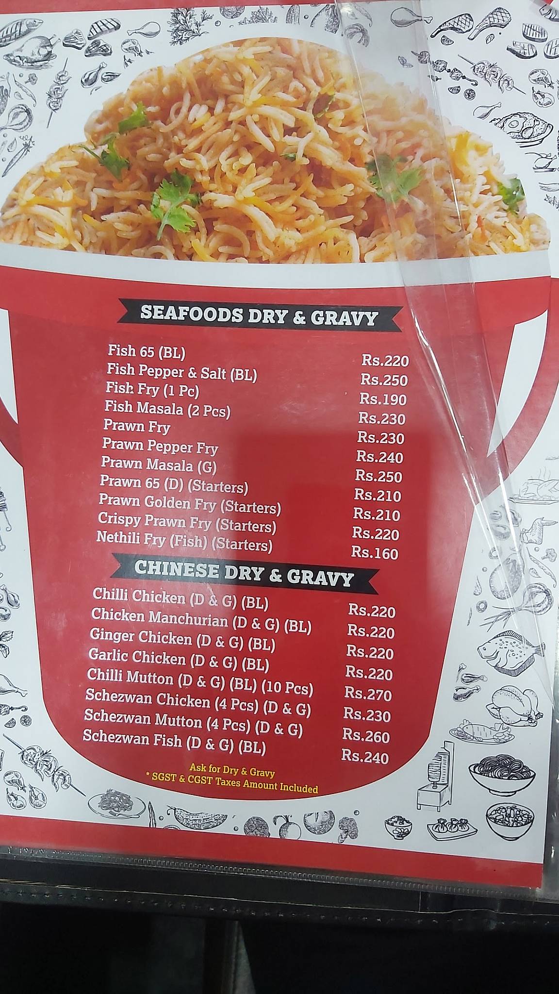Menu at SS Hyderabad Biryani AVADI HVF Road, Avadi, 19/A
