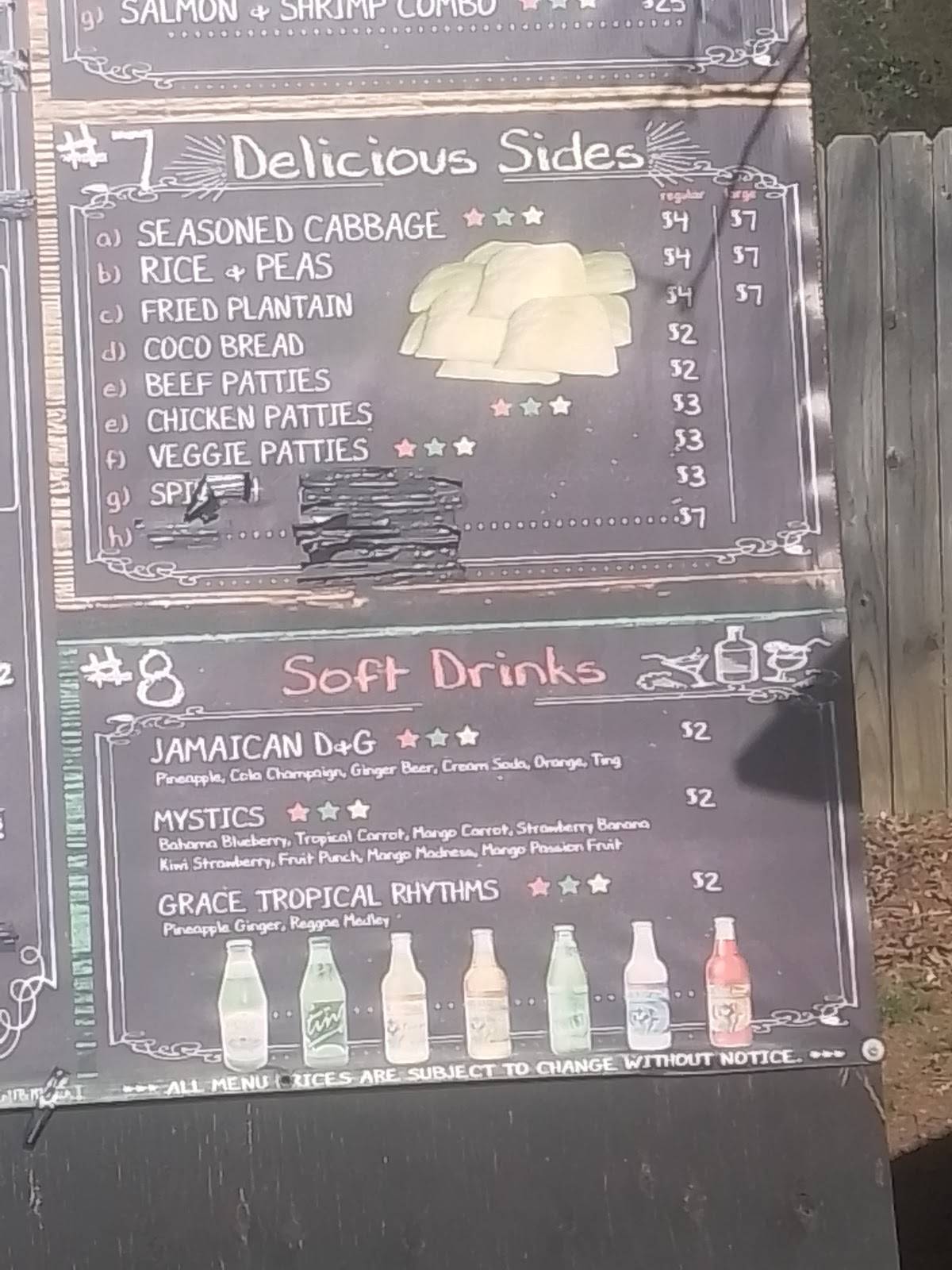 Menu at Scotch Bonnet Jamaican Restaurant, Atlanta