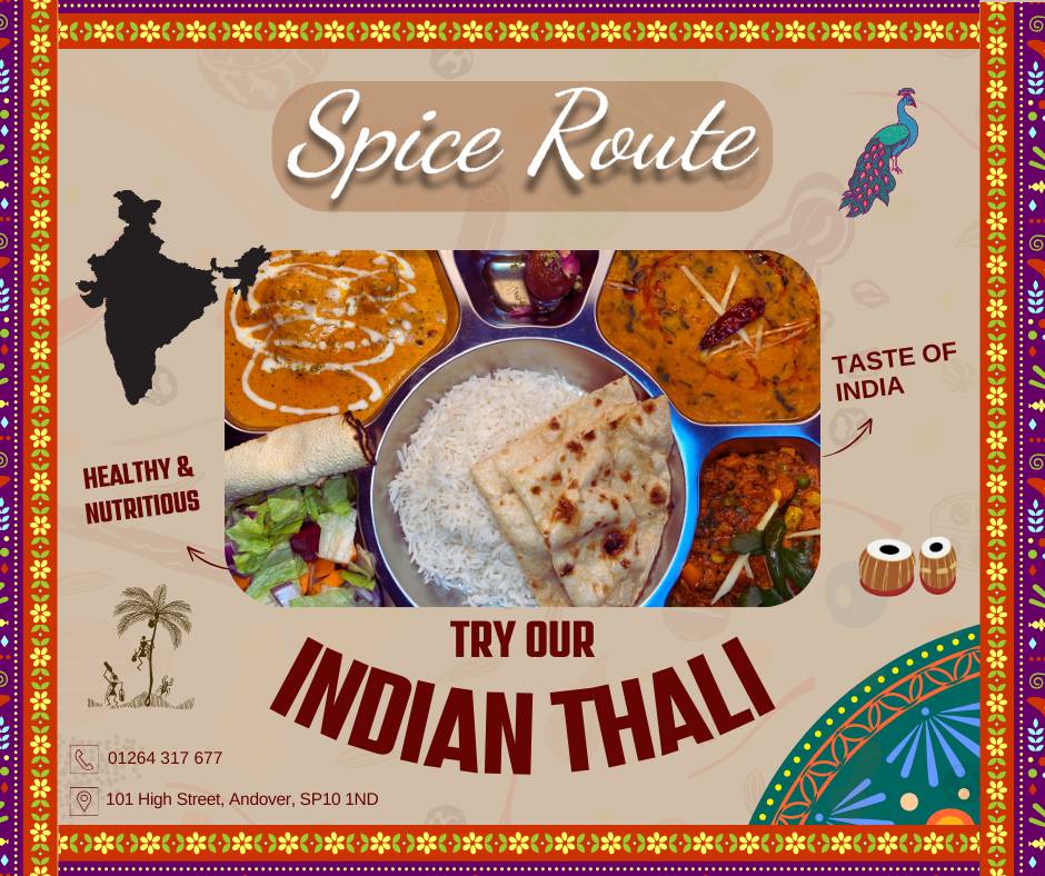 Menu at Spice Route Andover restaurant, Andover, 101 High St