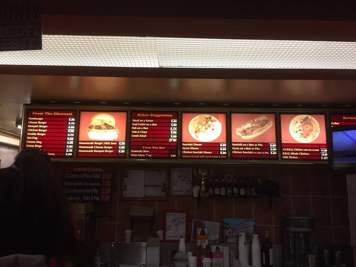 Menu at Square Boy restaurant, Toronto
