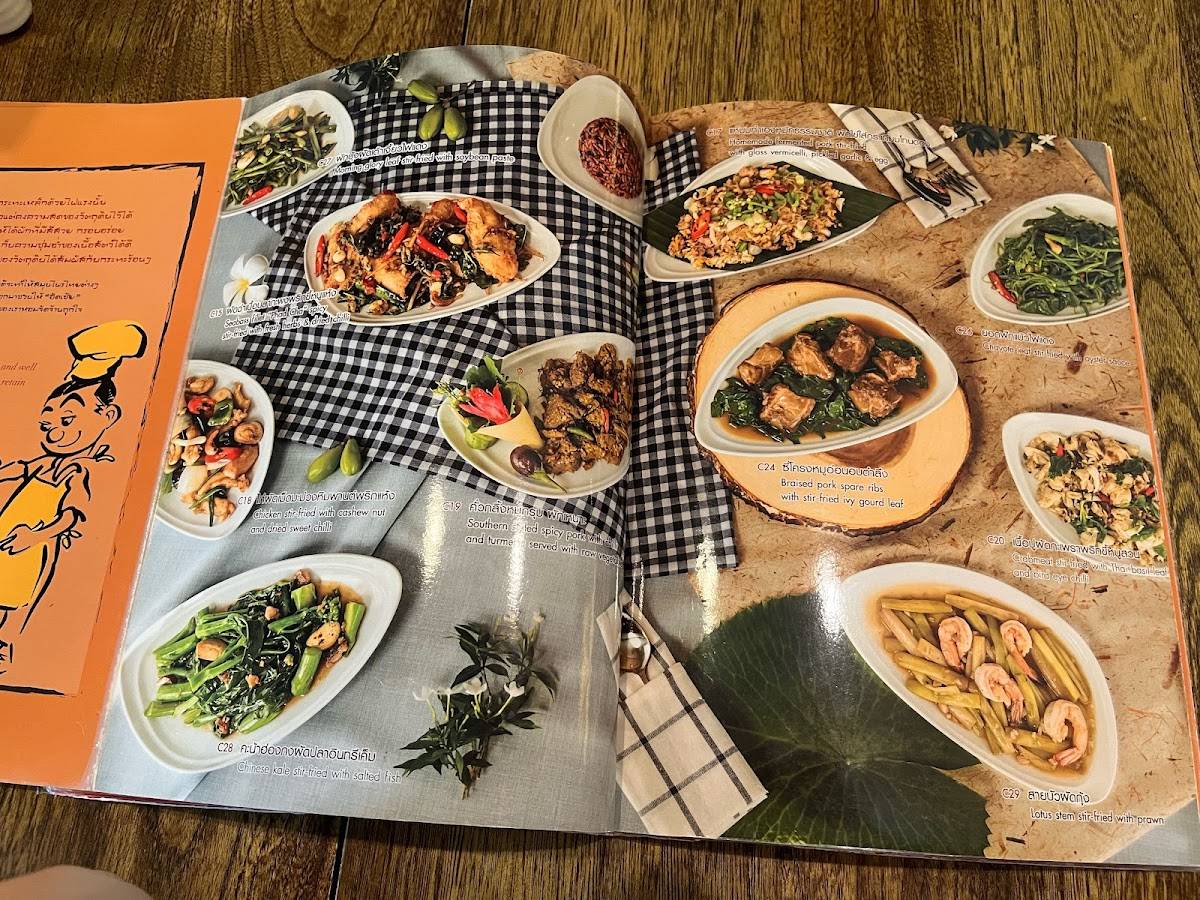 Menu at Taling Pling Sukhumvit 34 restaurant, Bangkok, 25 Soi Sukhumvit 34