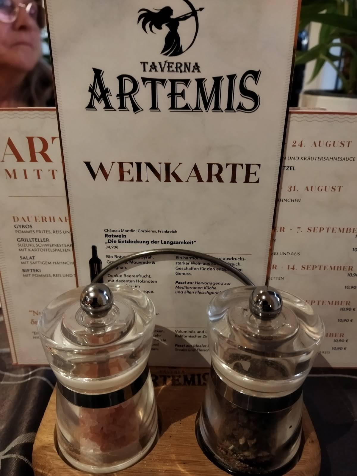 Menu at Restaurant Taverna Artemis, Schleswig