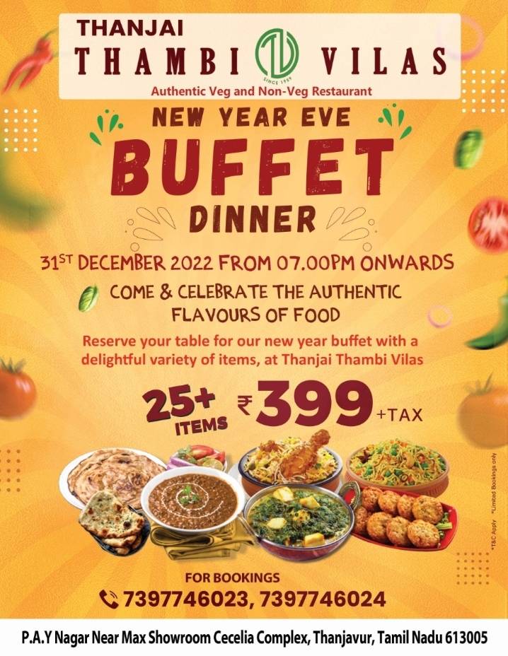 Menu at Thanjai Thambivilas - The best Non Veg Restaurant, Thanjavur