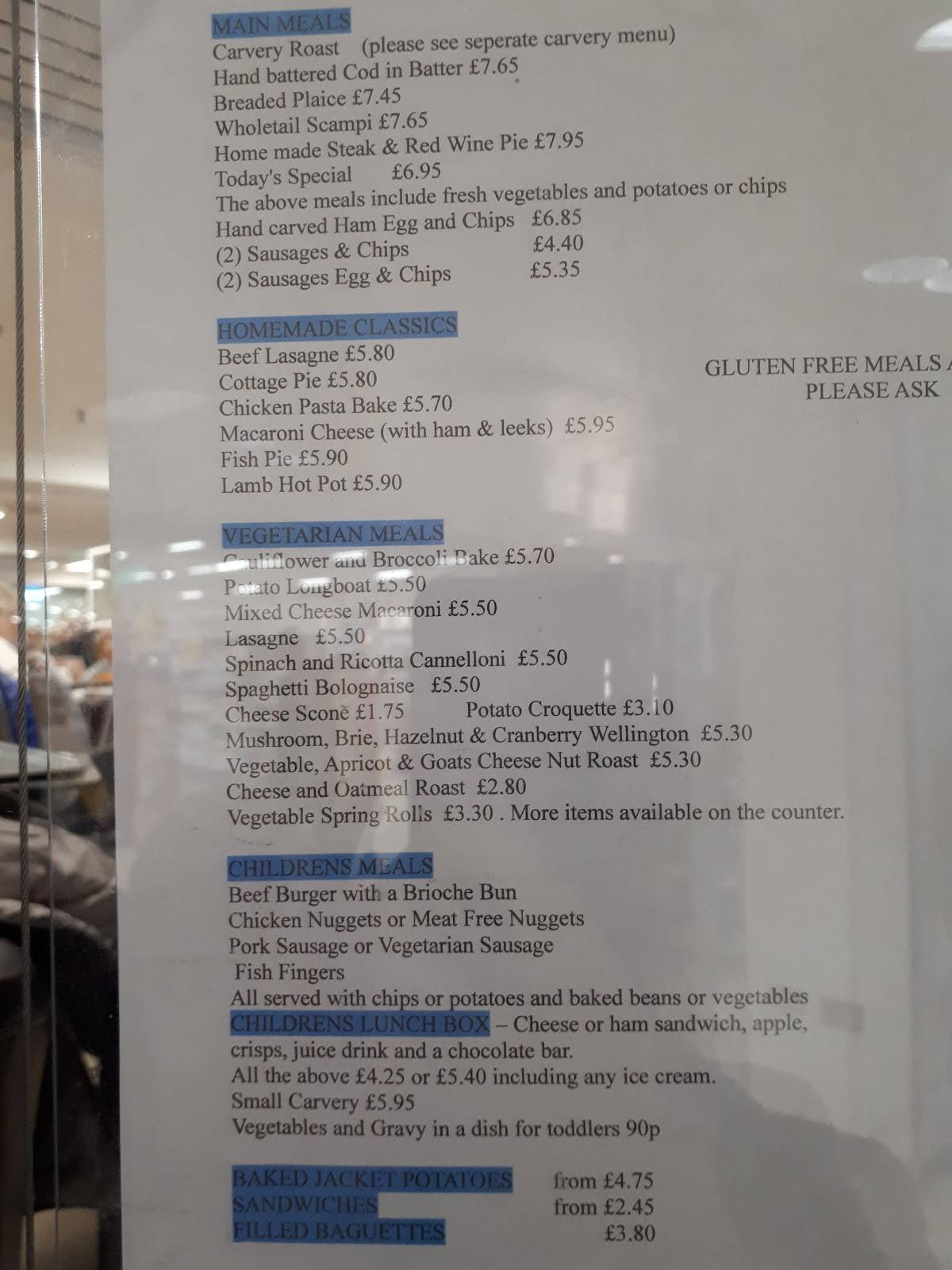 Menu at The Clipper Restaurant, Poole