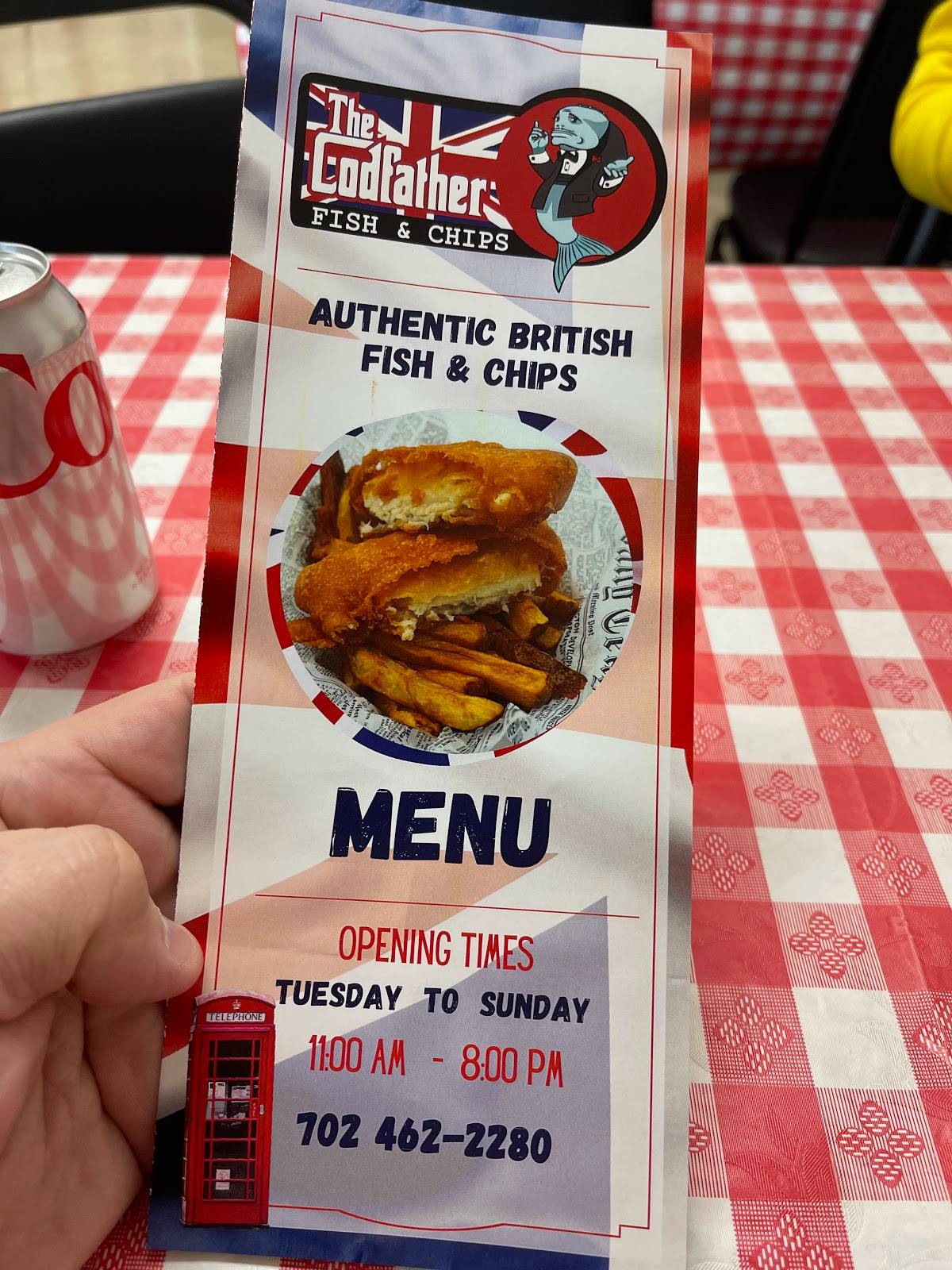 Menu at The Codfather restaurant, Henderson