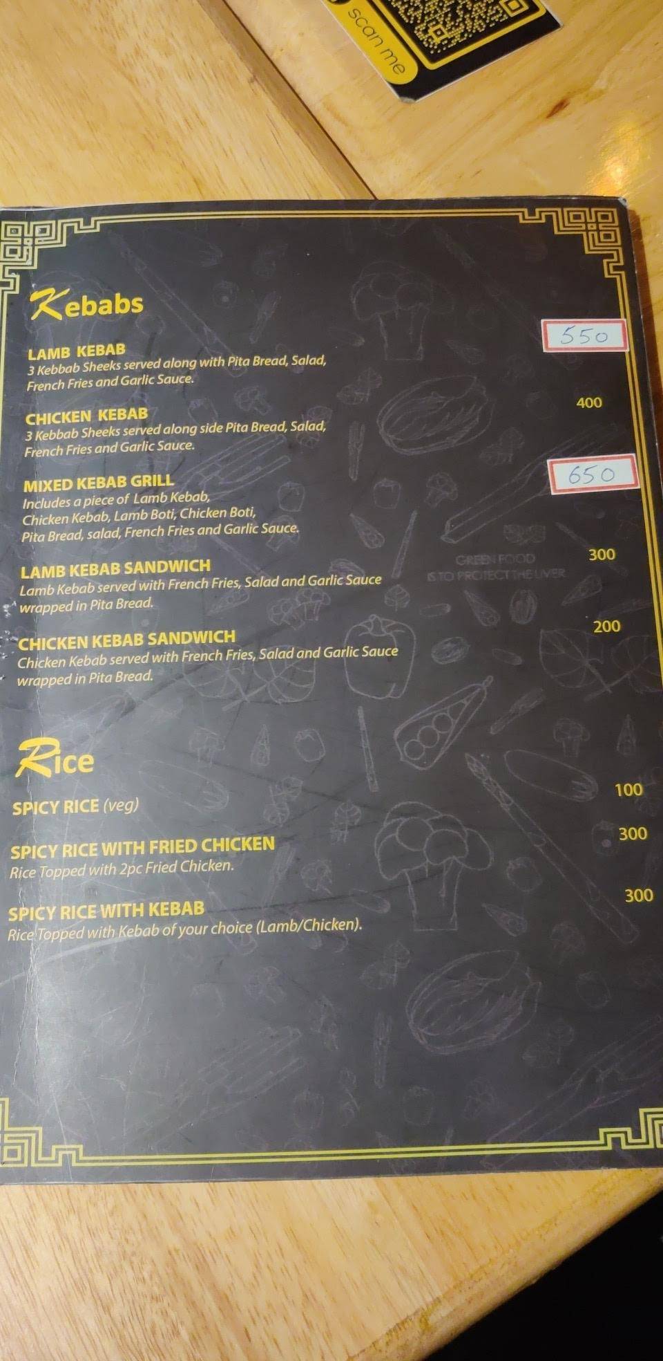 Menu at The Fried Chicken Factory, Hyderabad