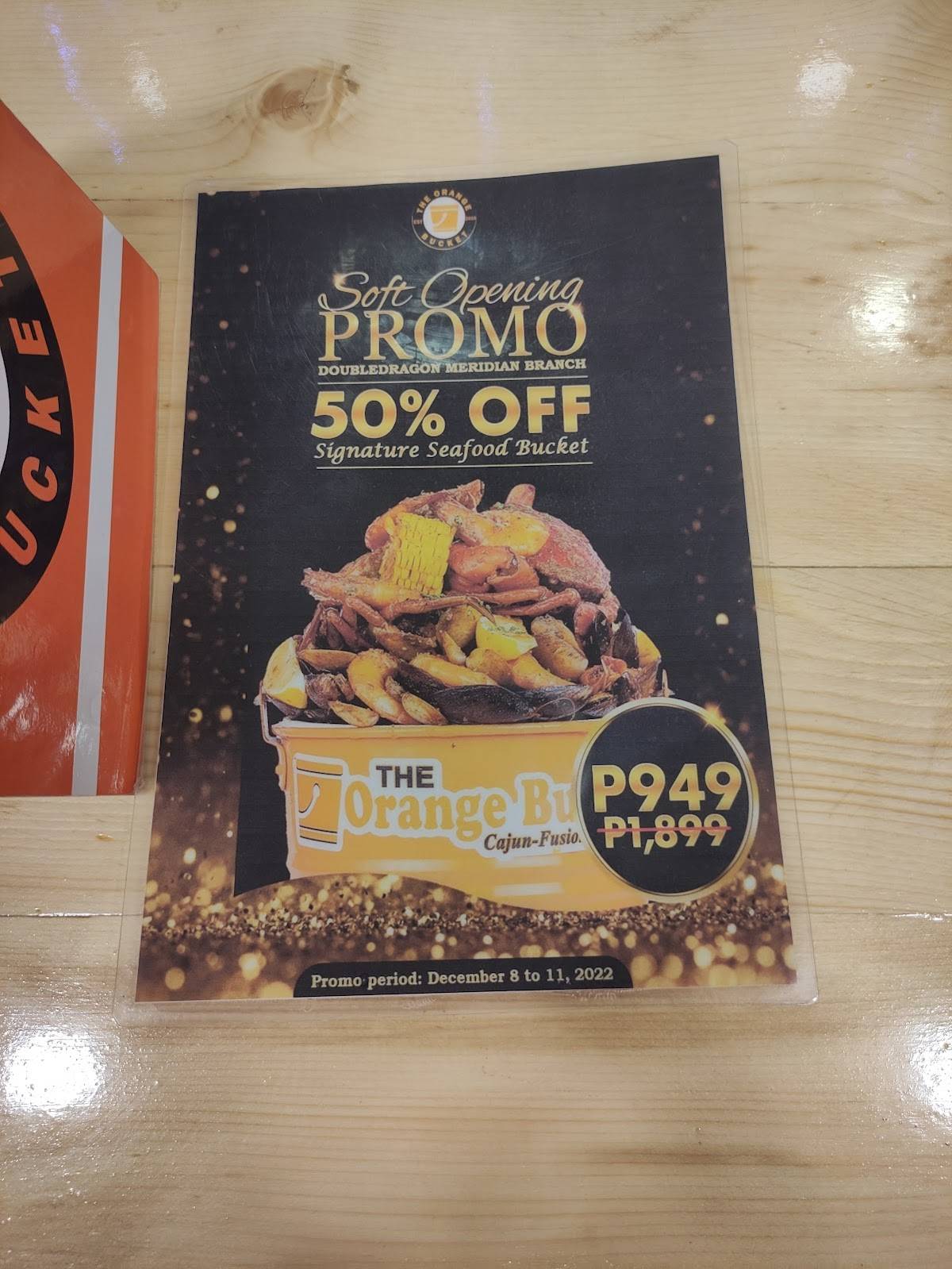 Menu at The Orange Bucket-Newport City restaurant, Pasay