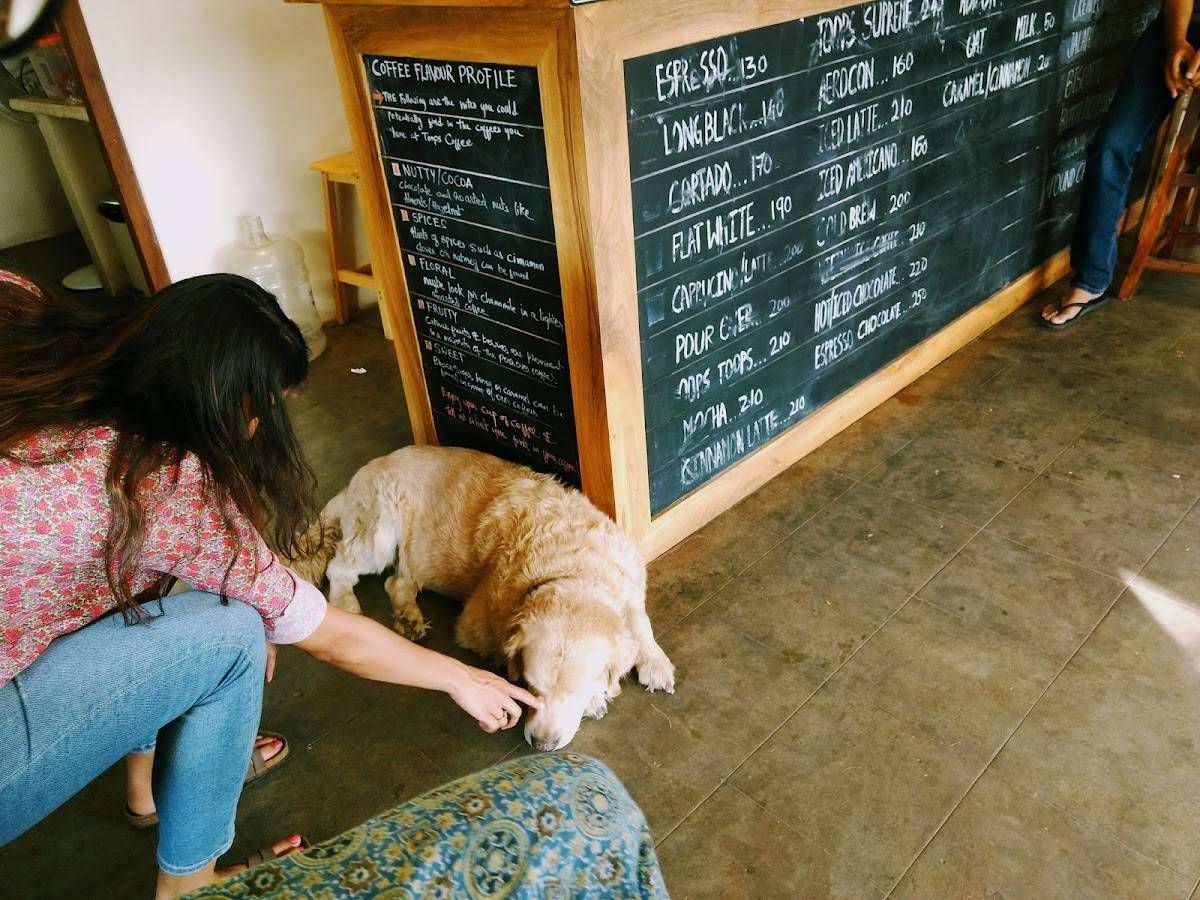 Menu at Toops Coffee, Hyderabad