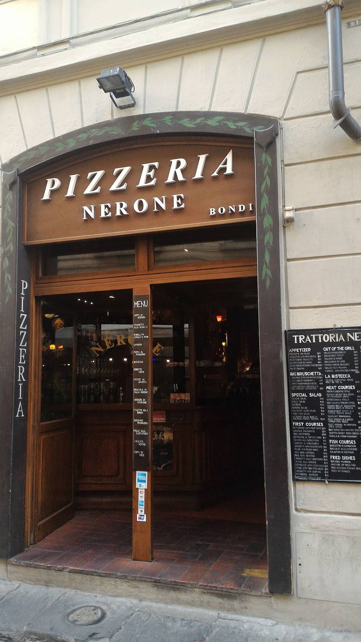 Menu da Trattoria Pizzeria Nerone Firenze, Firenze
