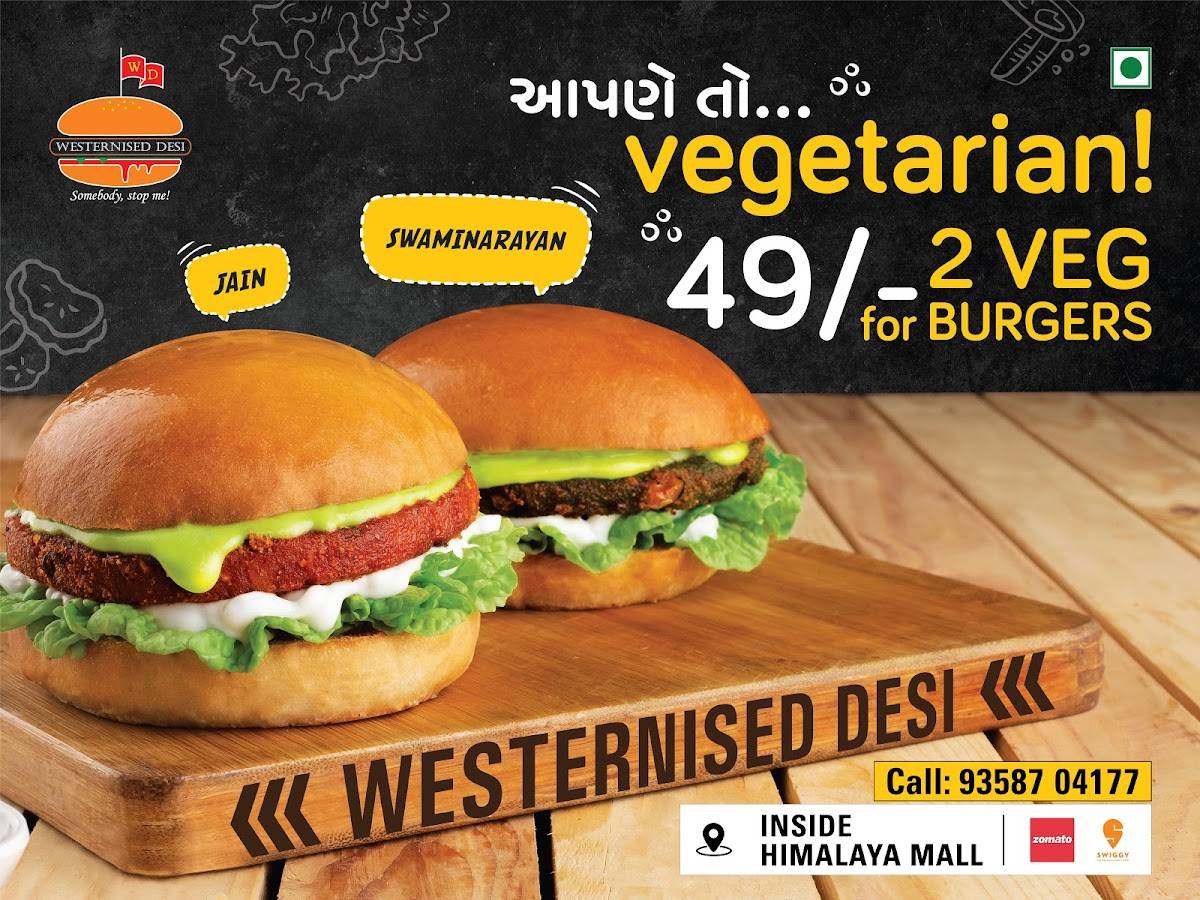 Menu at Westernised Desi, Ahmedabad