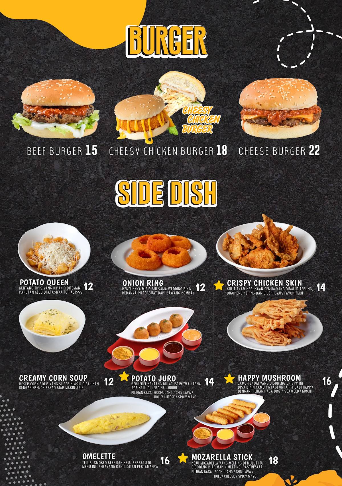 Menu at Wingz o Wingz Gegerkalong restaurant, Bandung