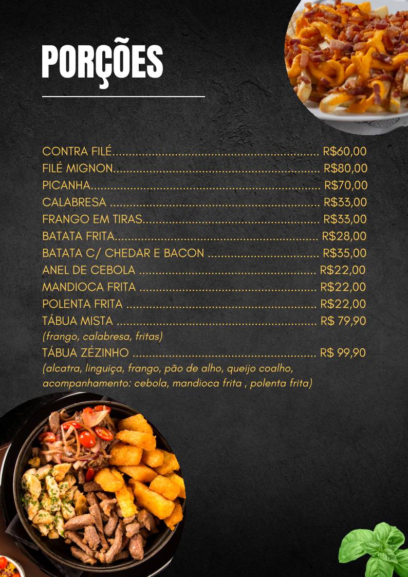 Menu em Zezinho Restaurante & Espetaria, São Roque