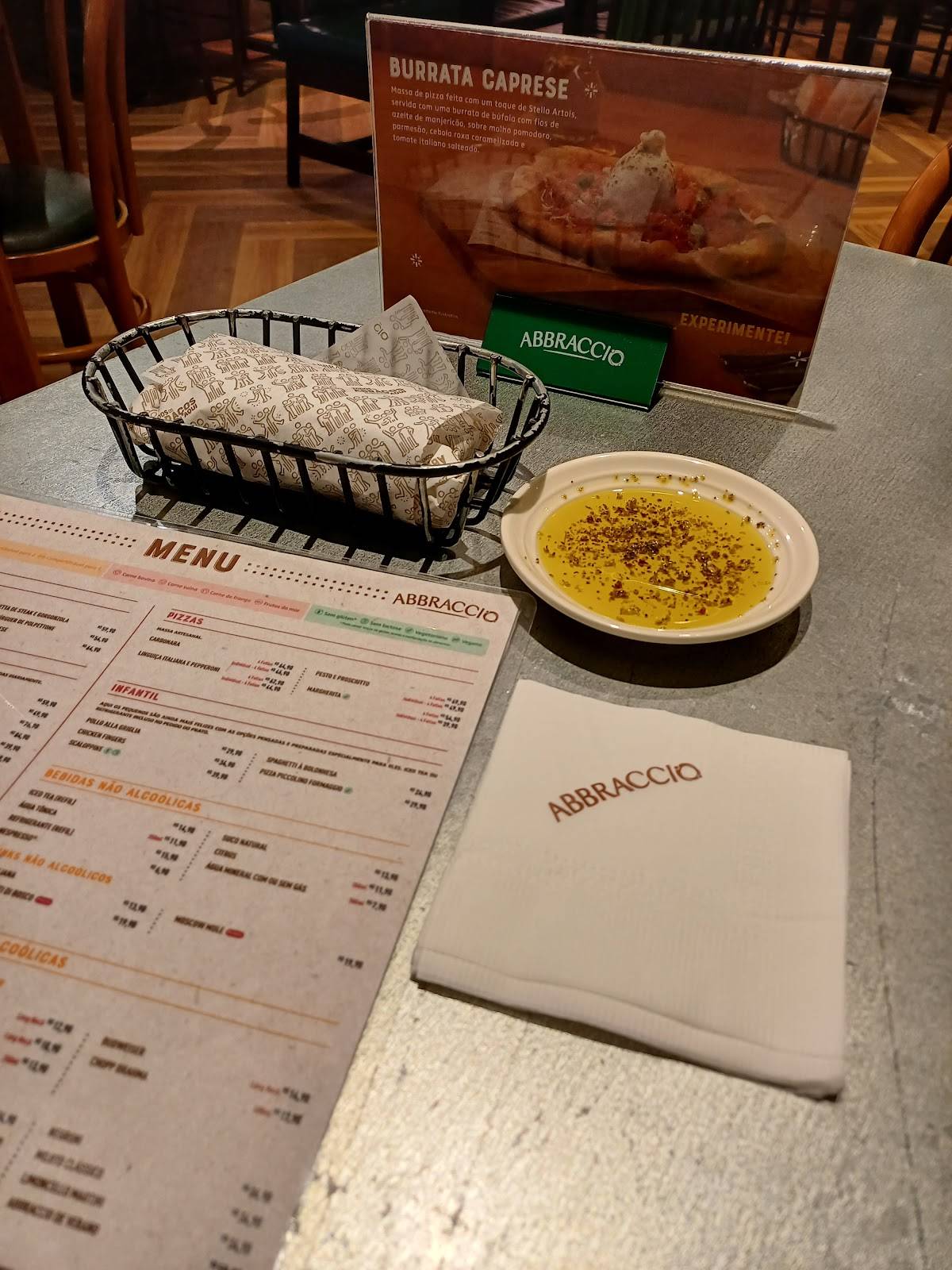 Menu em Abbraccio Cucina Italiana restaurante, São Paulo, 2064 ...