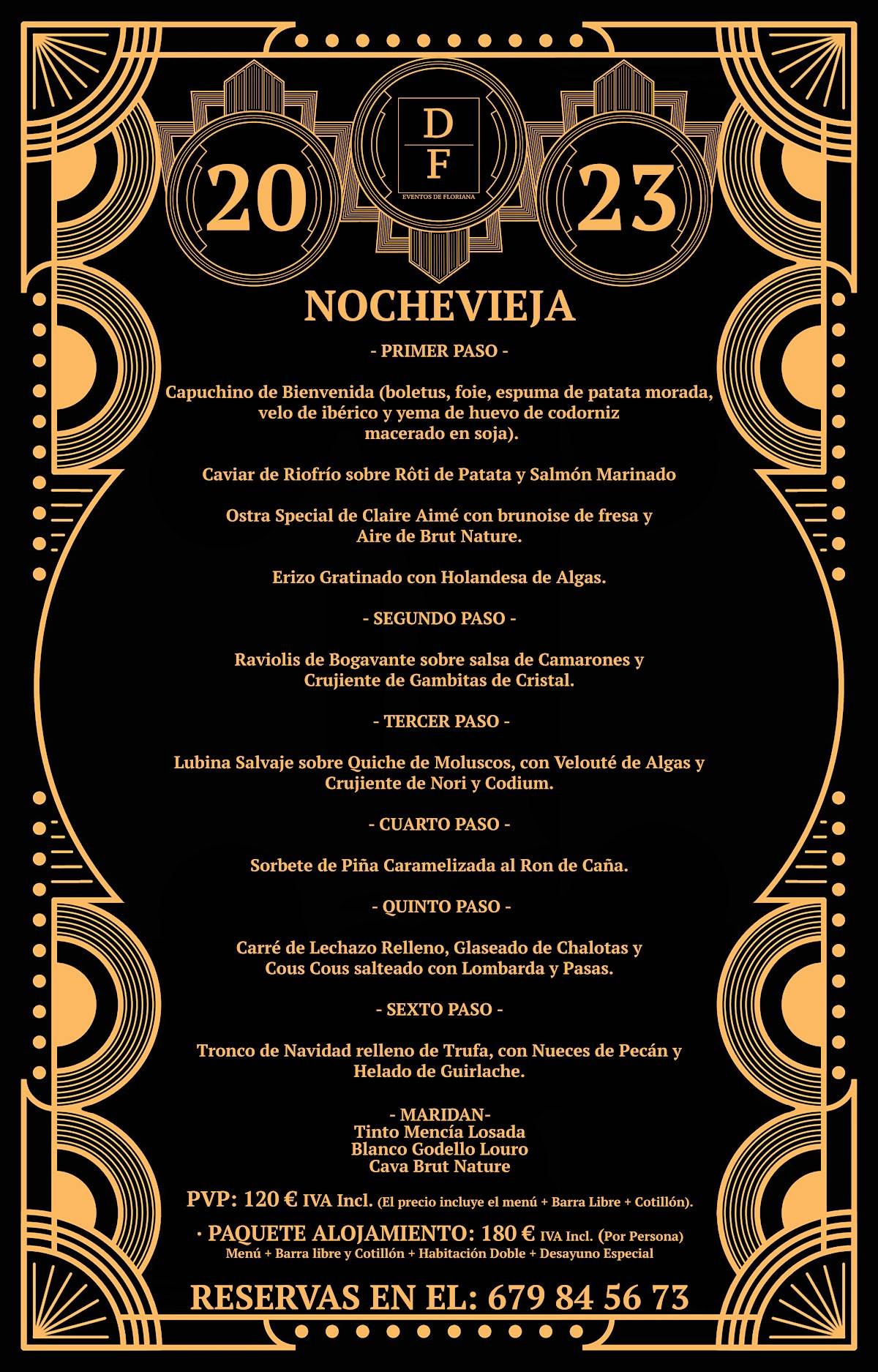 Carta de De Floriana | Restaurante, Molinaseca