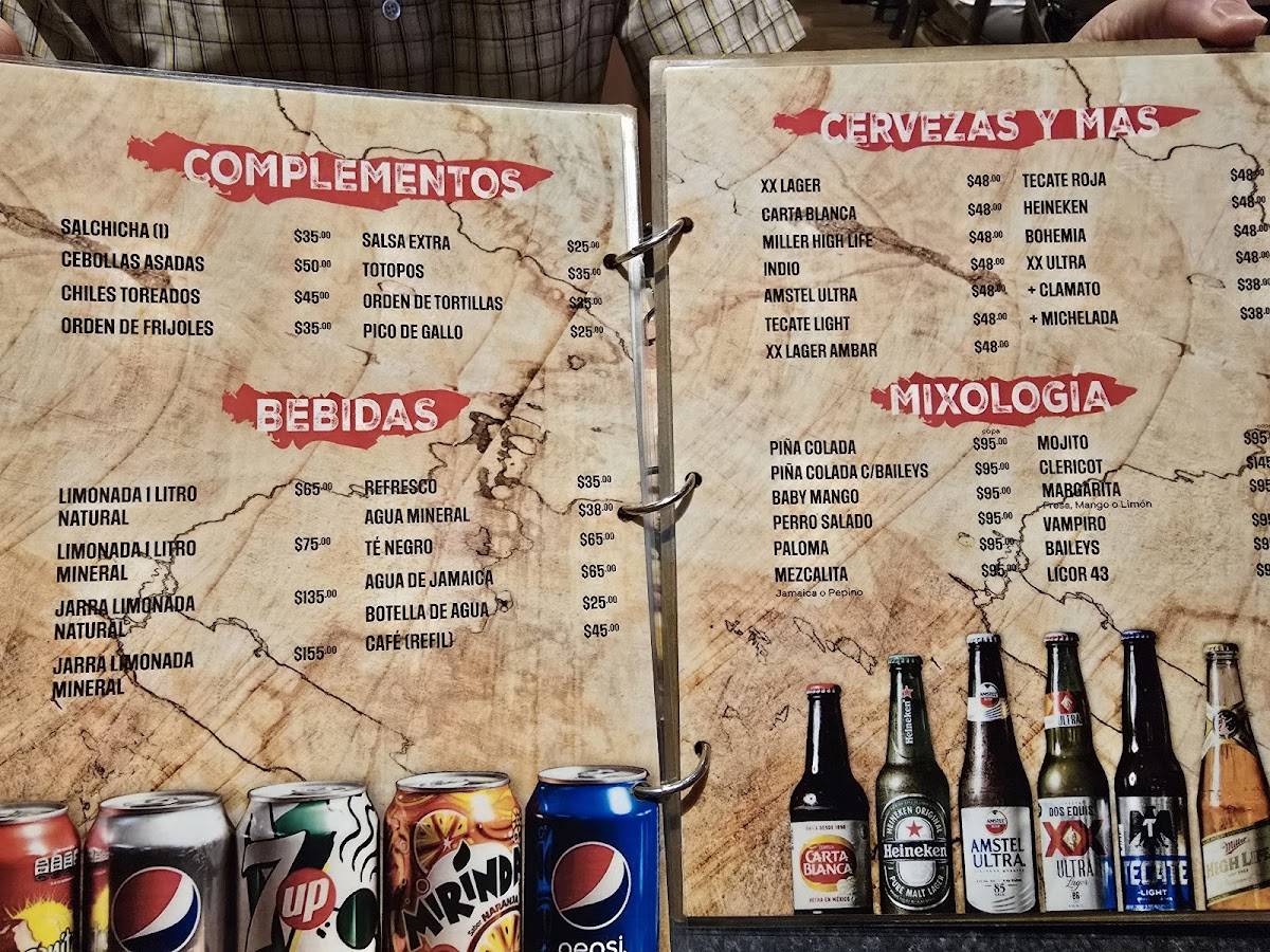 Menu at Restaurante El Álamo, Monclova