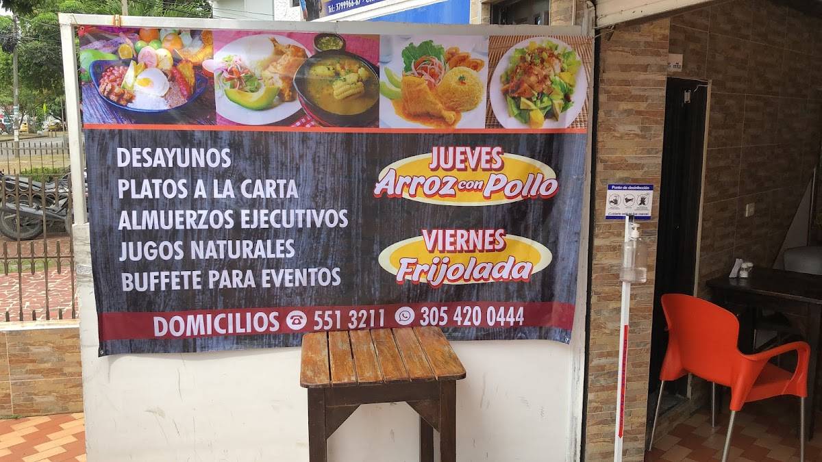 Carta de Restaurante Elias Y La Viuda, Cali