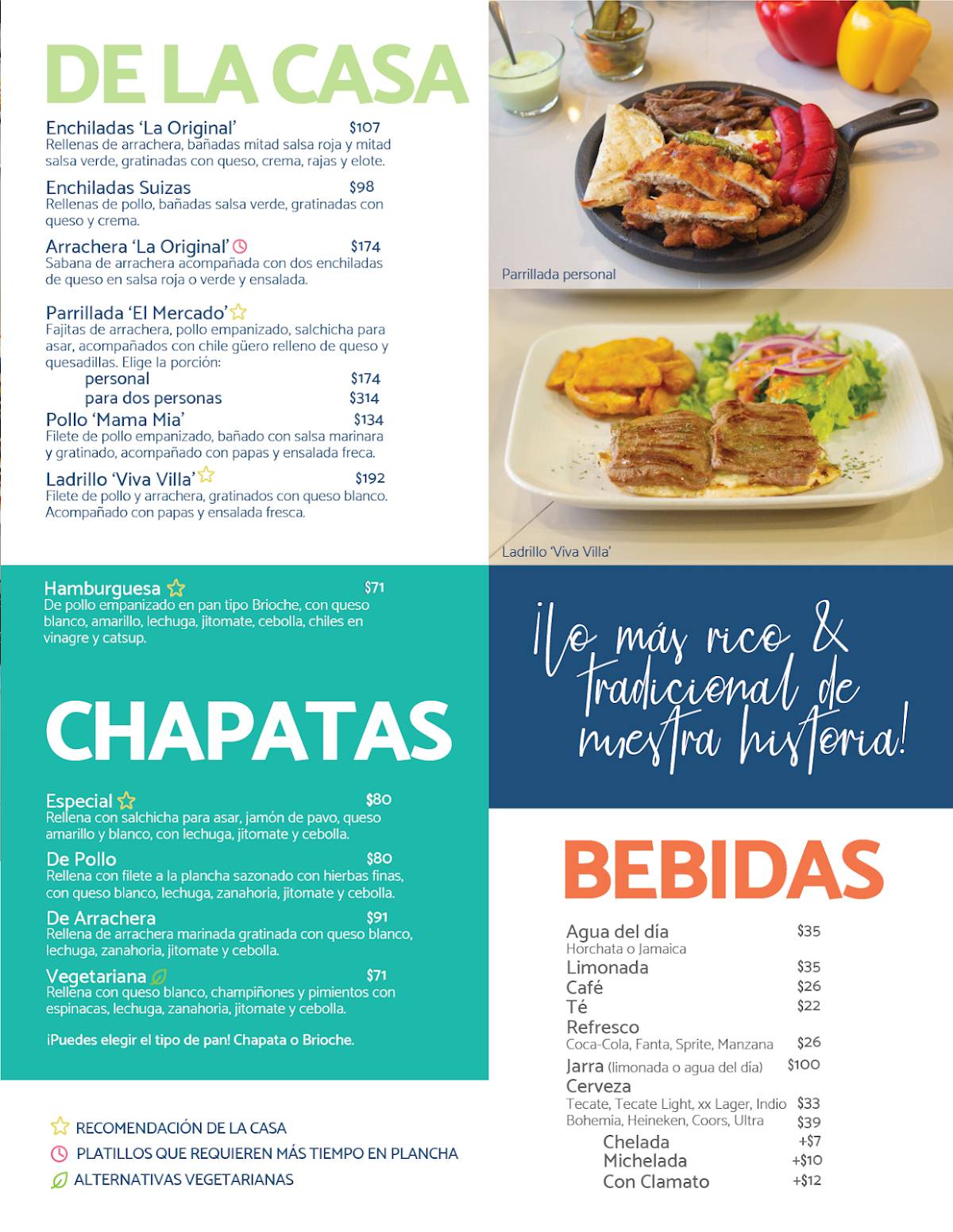 Menu at Restaurante La Original, Fresnillo