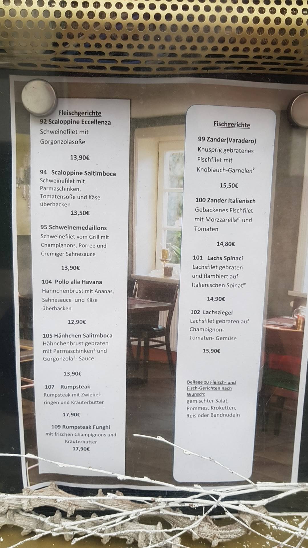 Speisekarte von Restaurante Portofino, Grabow