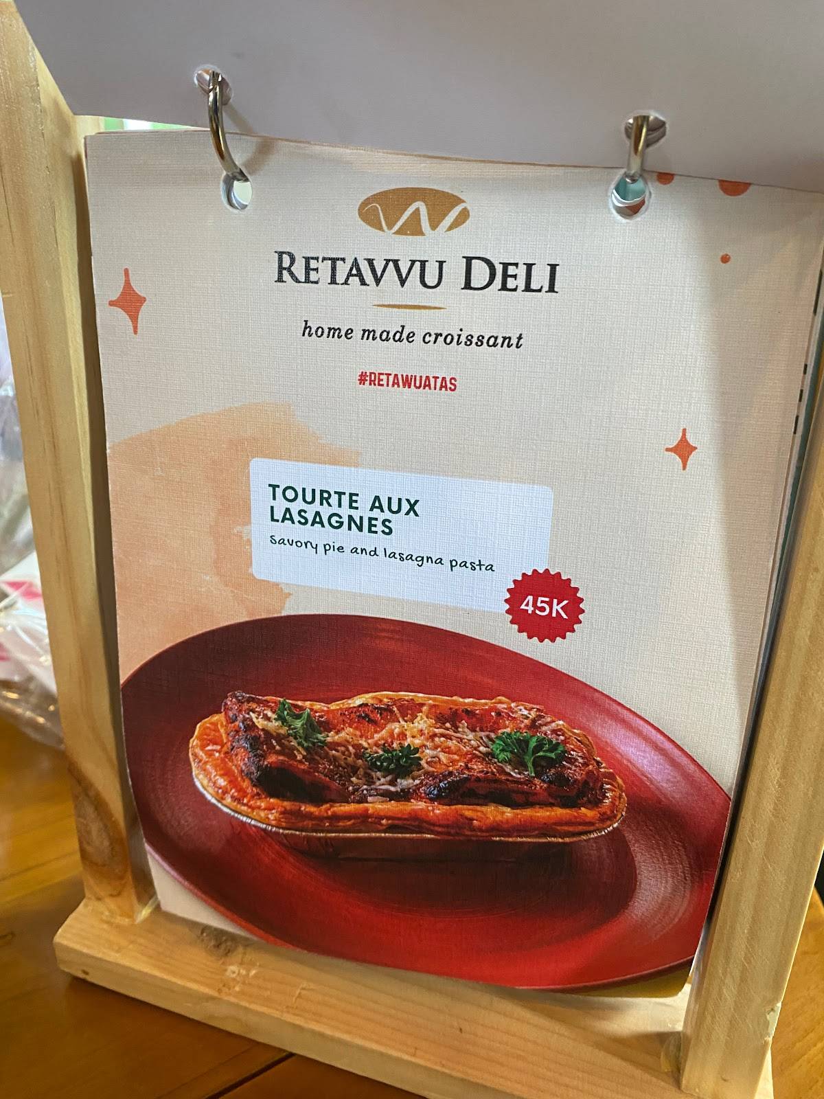 Menu at Retawu Deli cafe, Malang