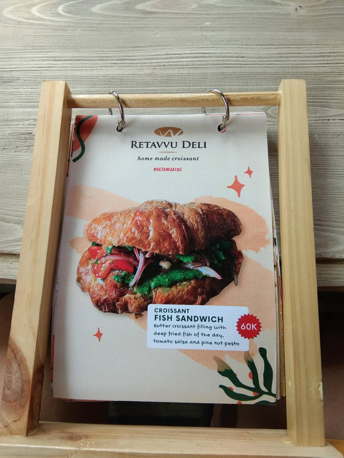 Menu at Retawu Deli cafe, Malang