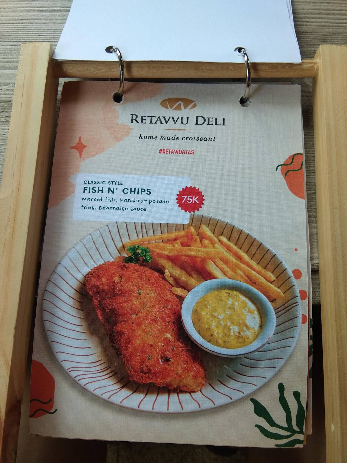 Menu at Retawu Deli cafe, Malang