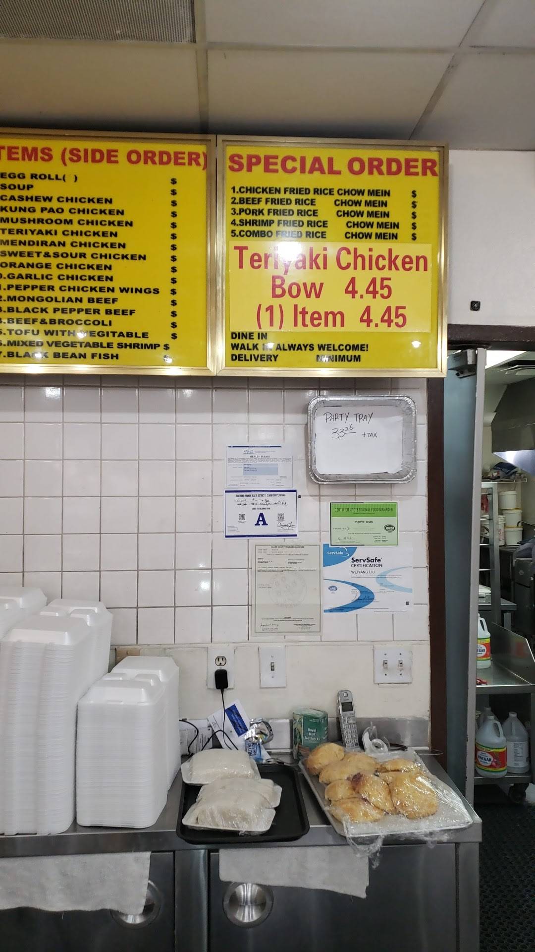 Menu at Rice to Go restaurant, Las Vegas, W Spring Mountain Rd UNIT 1