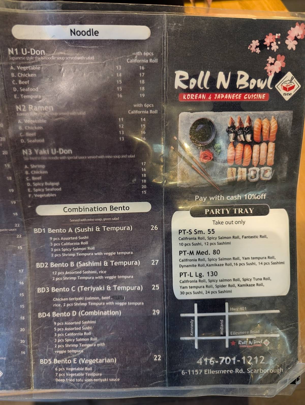 Menu at Roll N Bowl Korean & Japanese Cuisine restaurant, Toronto ...