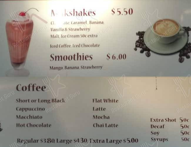 Menu at Romeos Pie Cafe, St Leonards, 3/201 Pacific Hwy
