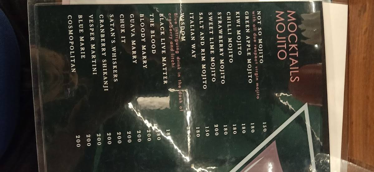 Menu at Rooftop Stories Restro-Cafe, Ahmedabad