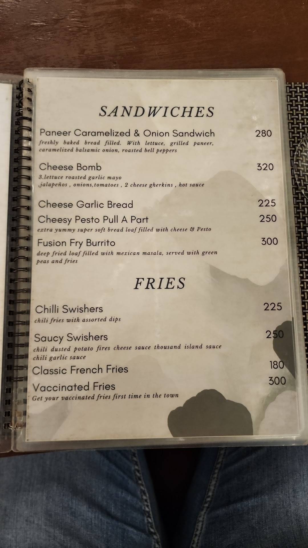 Menu at Rooftop Stories Restro-Cafe, Ahmedabad