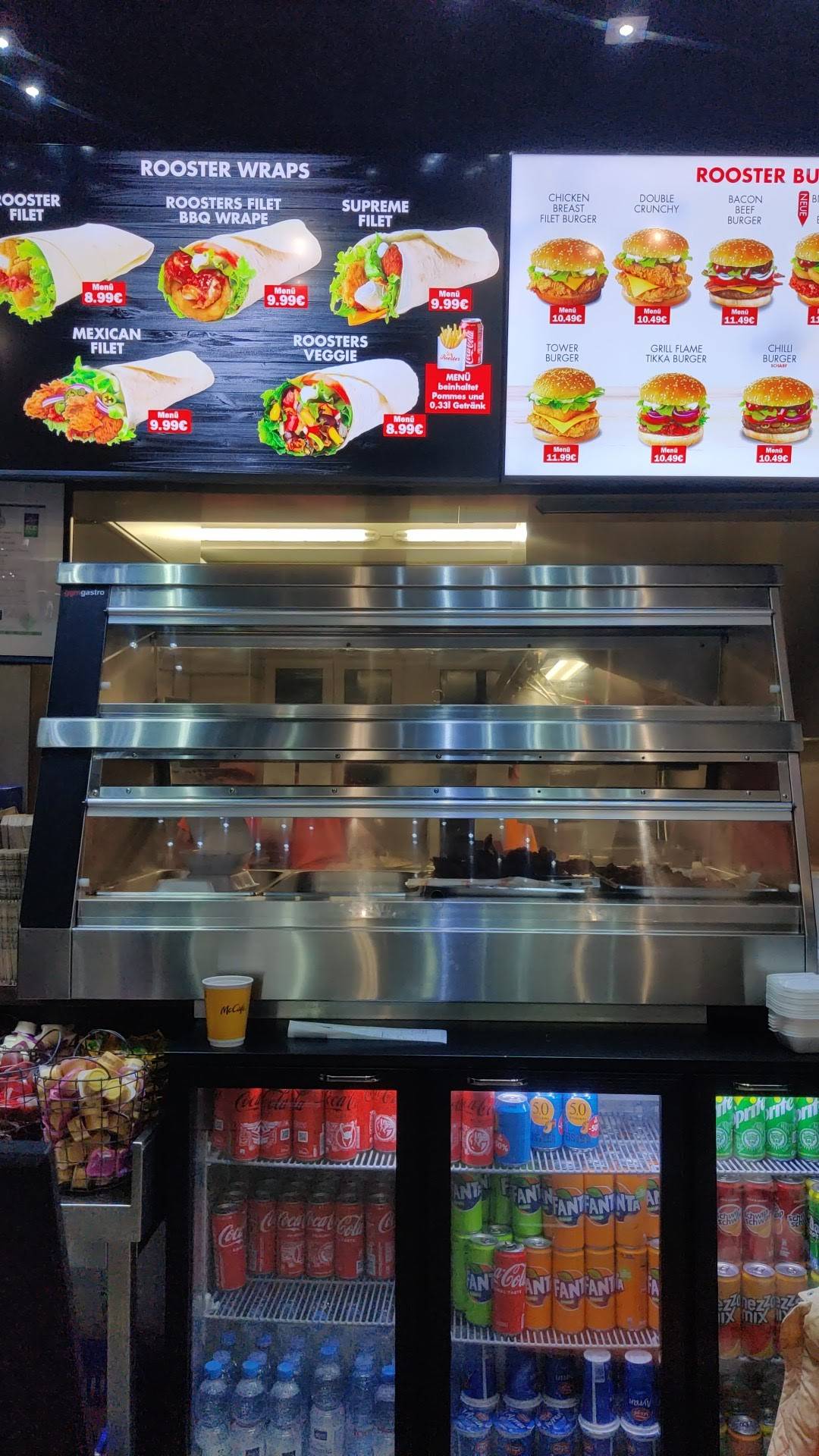 Menu at Rooster Fried Chicken restaurant, Frankfurt, Moselstraße 8