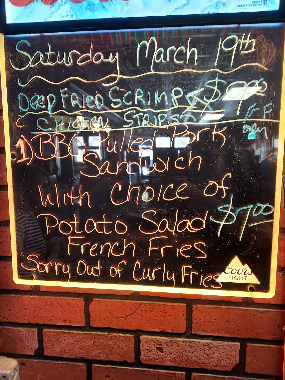 Menu at RoundUp Bar & Grill, Table Rock