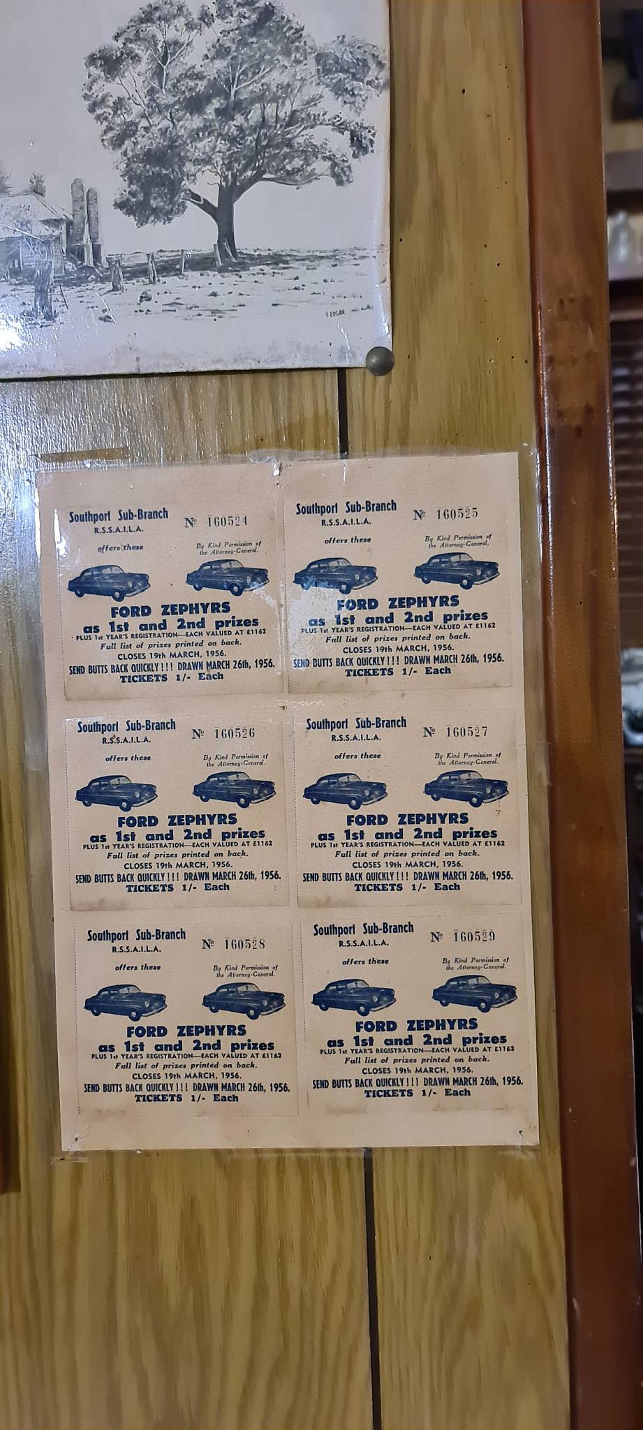 Menu at Rudd's Pub, Nobby