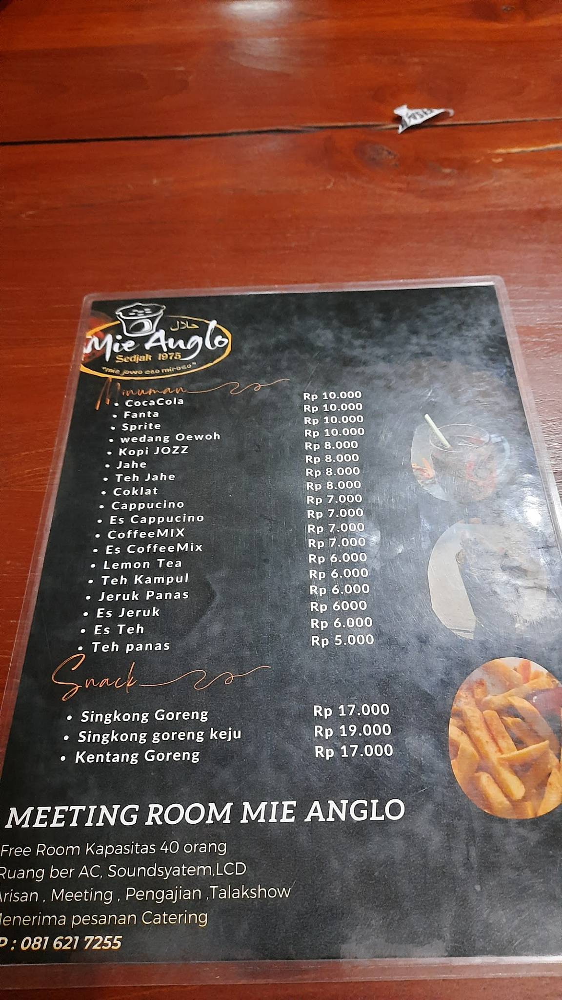 Menu at Rumah Makan Senjoyo Seafood & Chinese Food restaurant, Salatiga