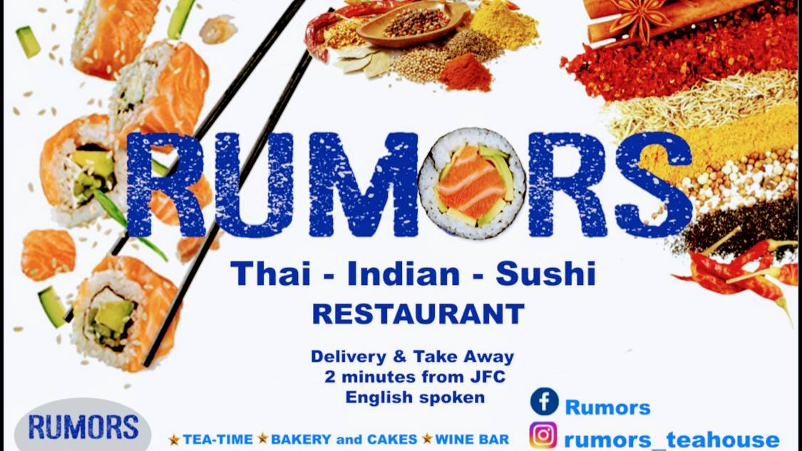 Menu at Rumors restaurant, Lago Patria, Via Lago Patria, 277