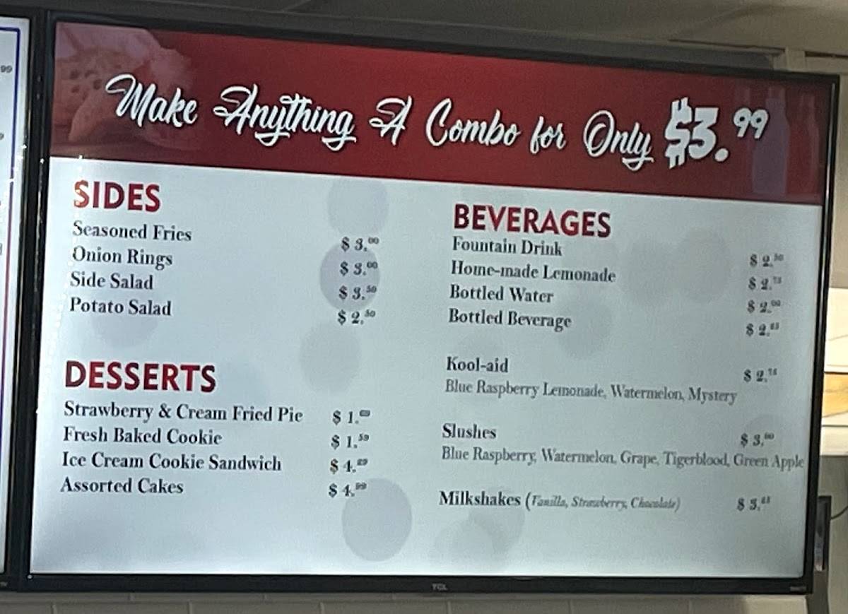 Menu at SMACKERS restaurant, Memphis, US-64 Suite 101