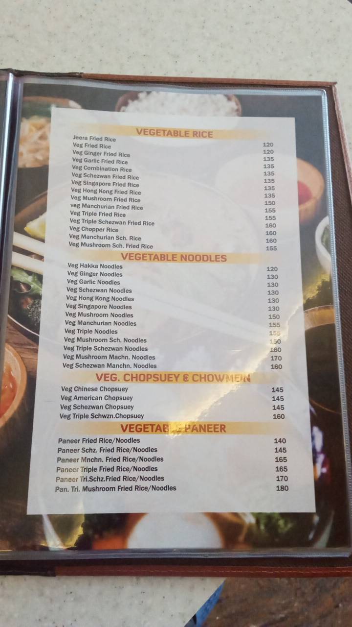 Menu at SP Chinese Point, Mira Bhayandar