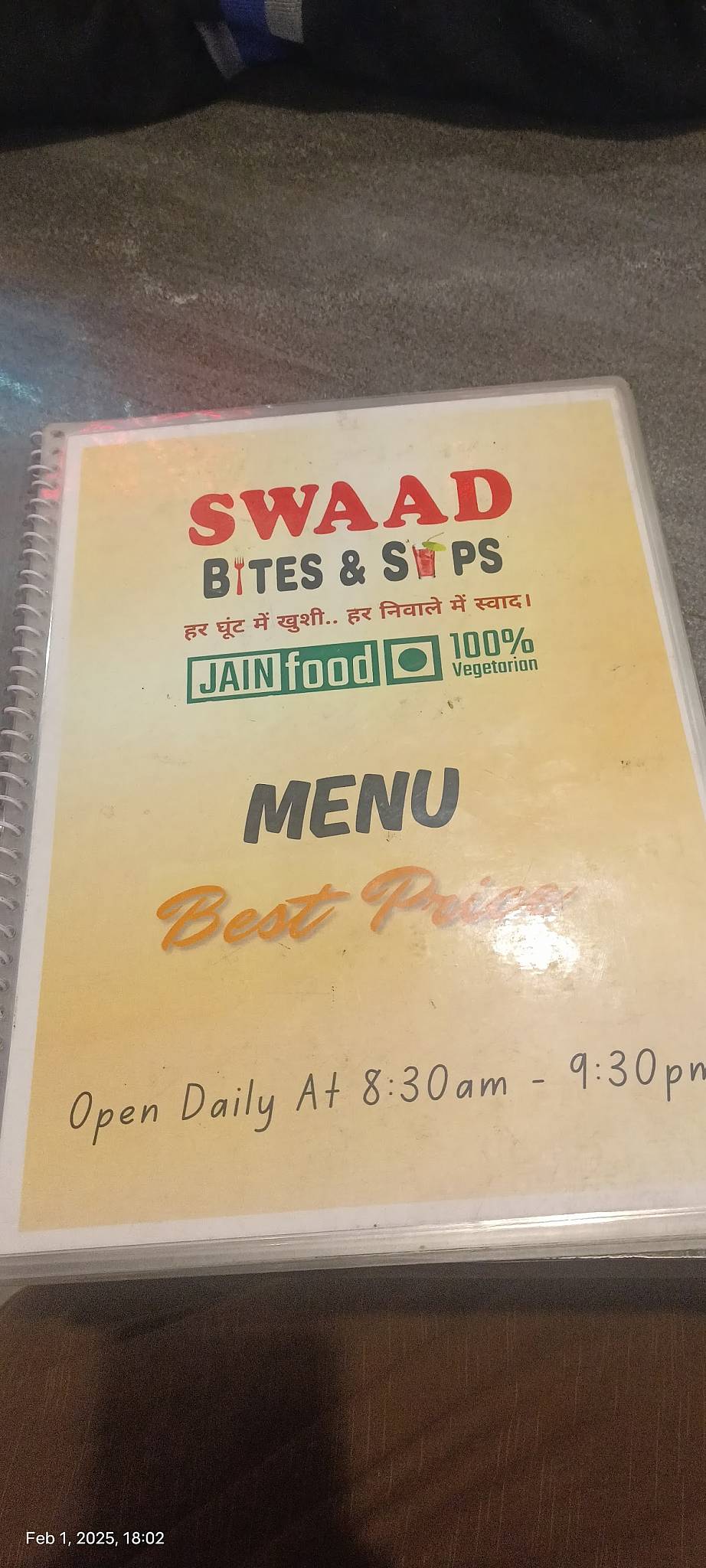 Menu at SWAAD BITES & SIPS, Palghar