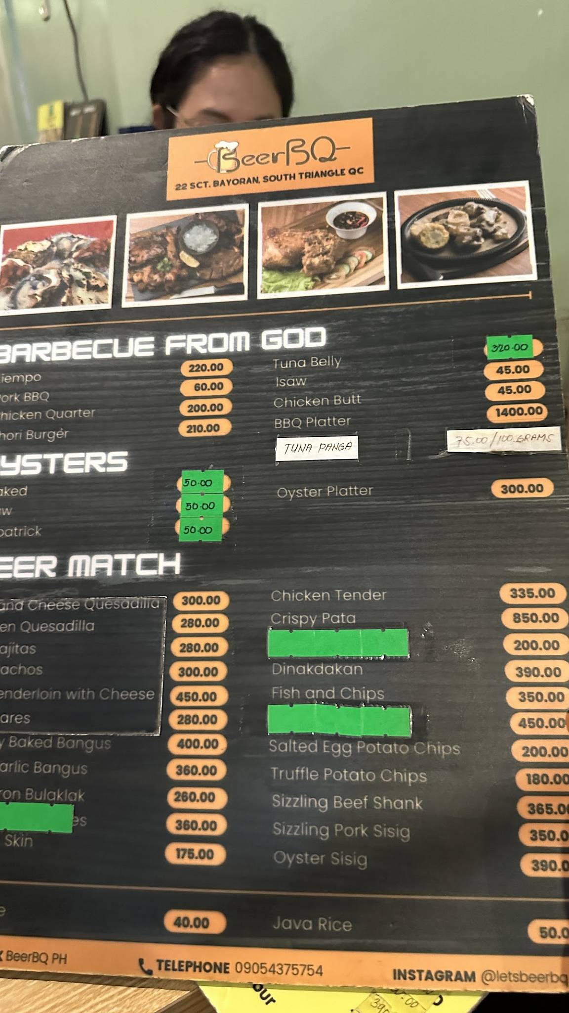 Menu at Saigon Corner PH restaurant, Quezon City
