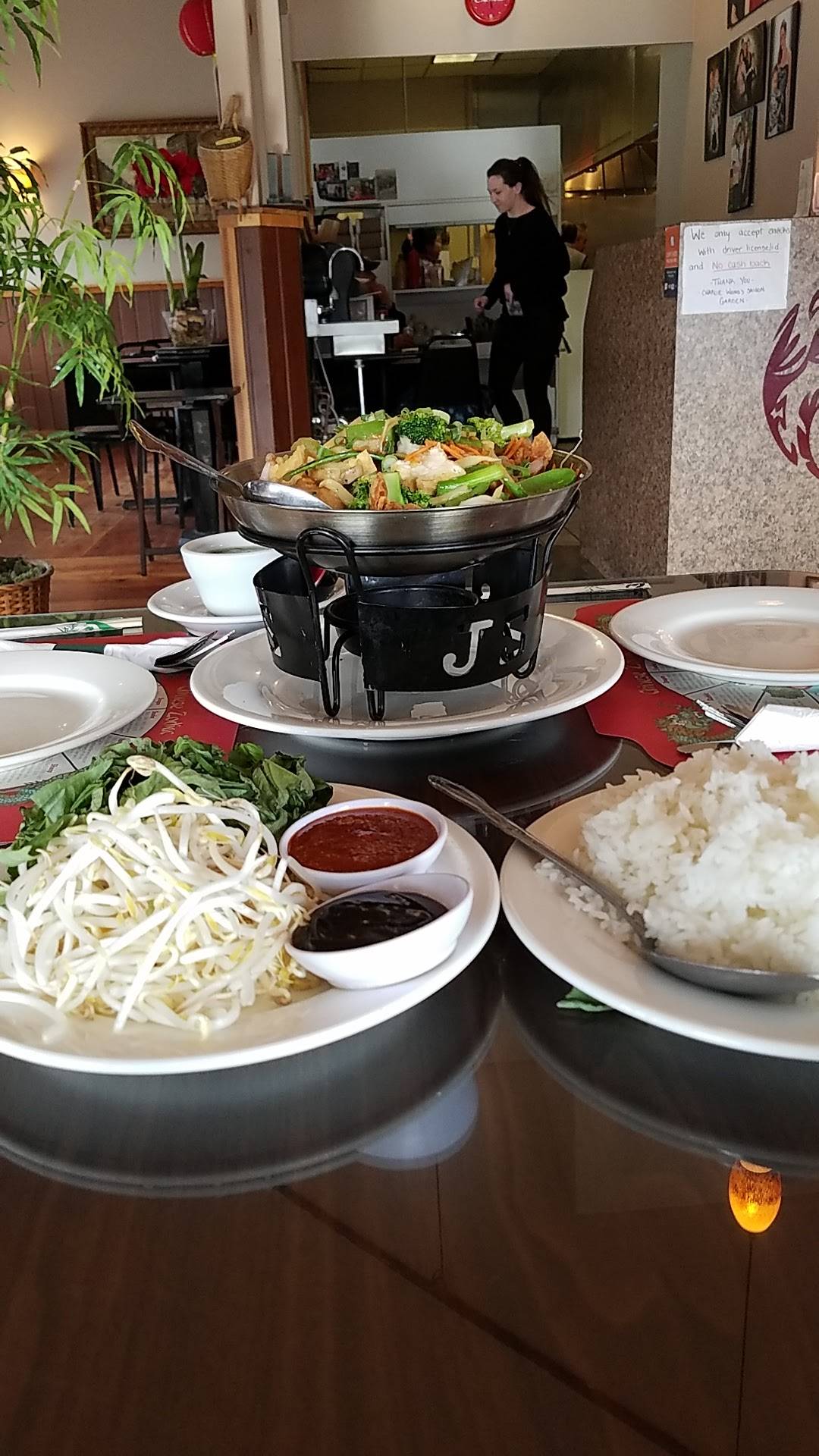 Menu at Saigon Garden (by Charlie Wongs) restaurant, Kalispell