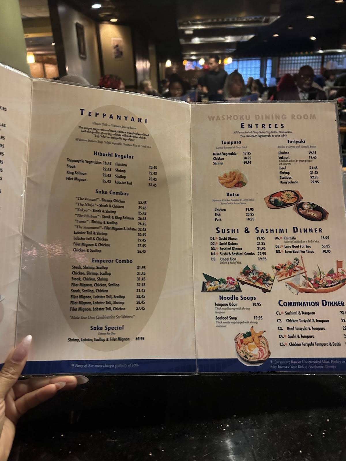 Menu at Sake Japanese Steak House & Sushi Bar., Dayton, Miller Ln