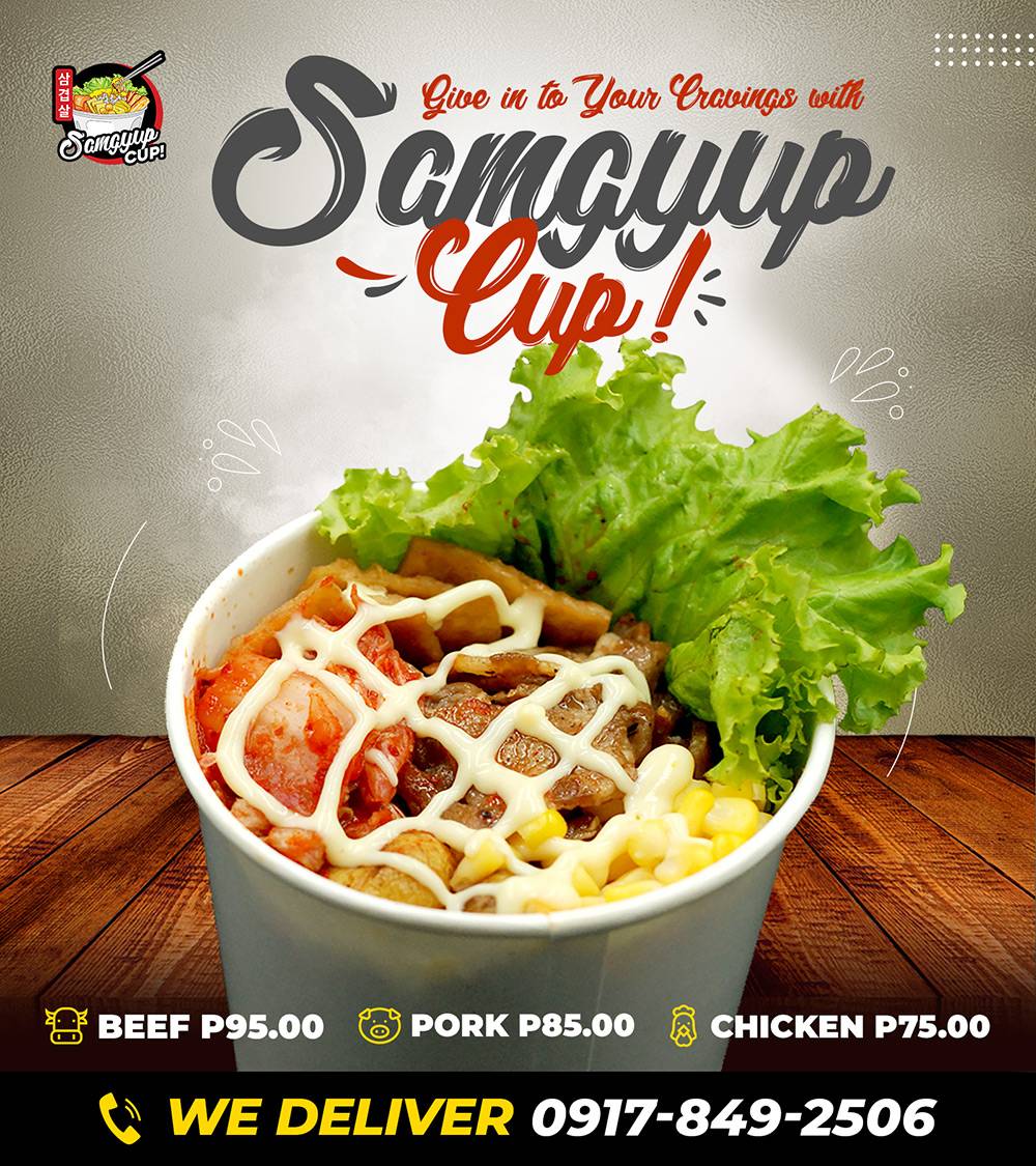 Menu at Samgyup Cup restaurant, Malabon