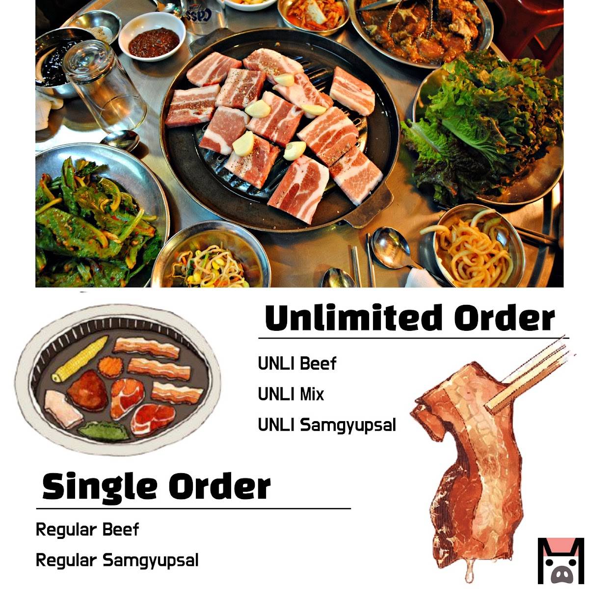 Menu at Samji 삼지 Korean Restaurant, Capas