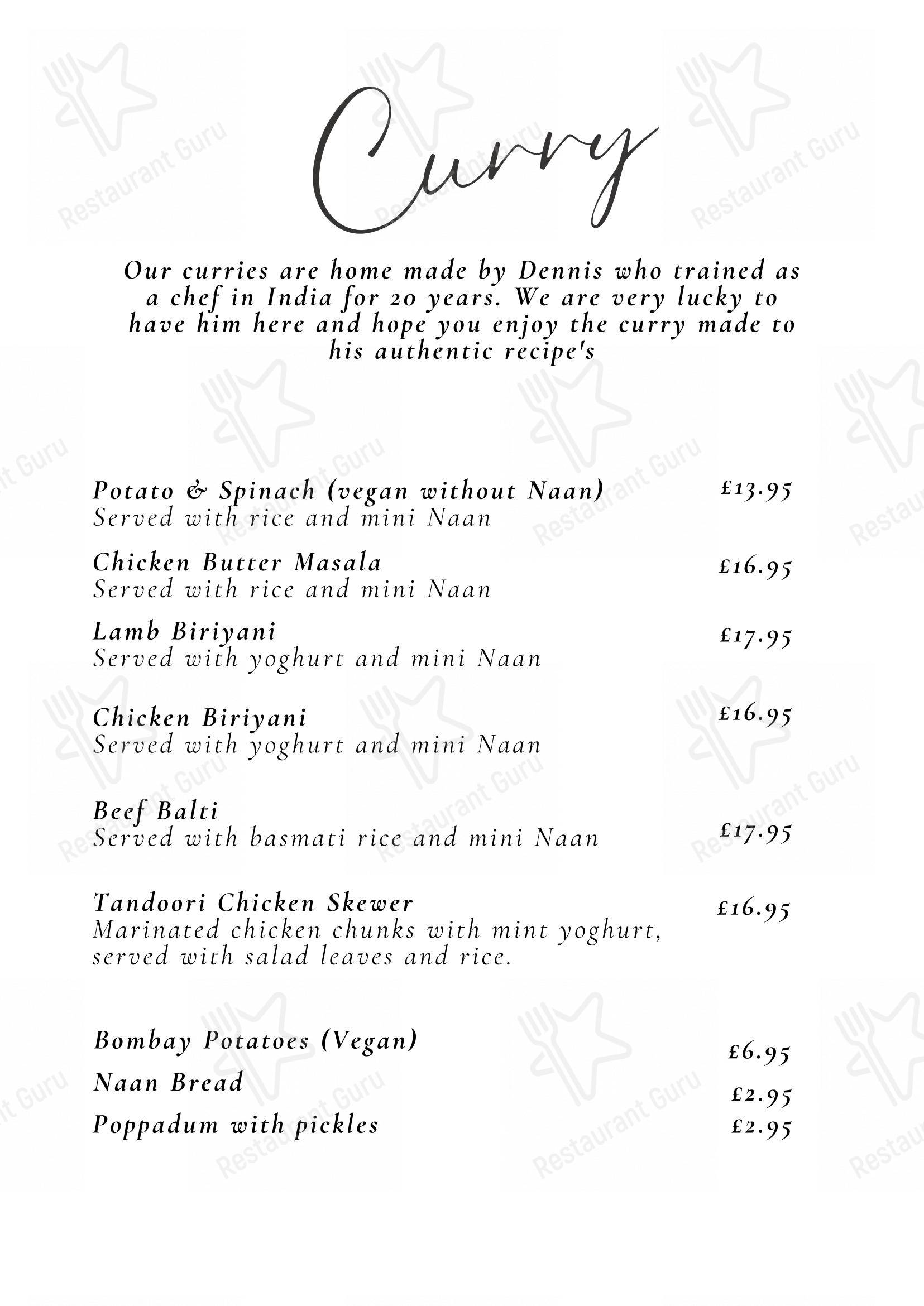 Menu at San Clu, Hotel Bar & Brasserie, Ramsgate